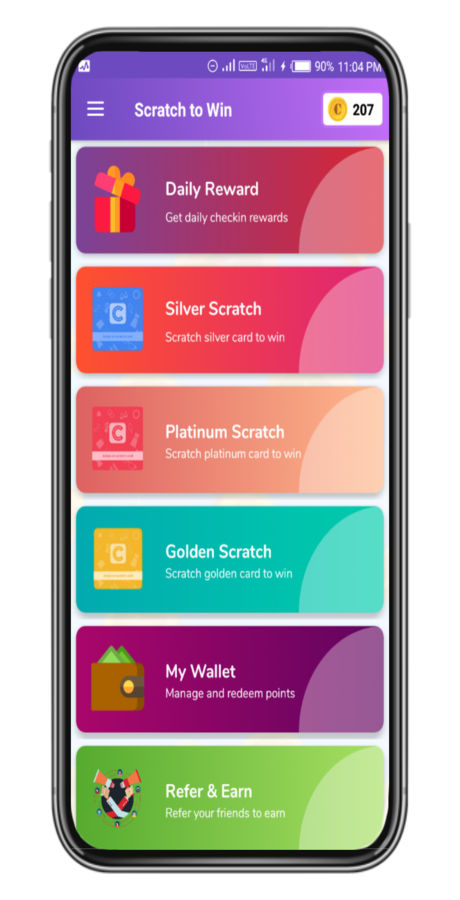 Scratch to Win Android Earning App (Admob, Facebook bidding, StartApp, Unity Ads) by AADevelopers